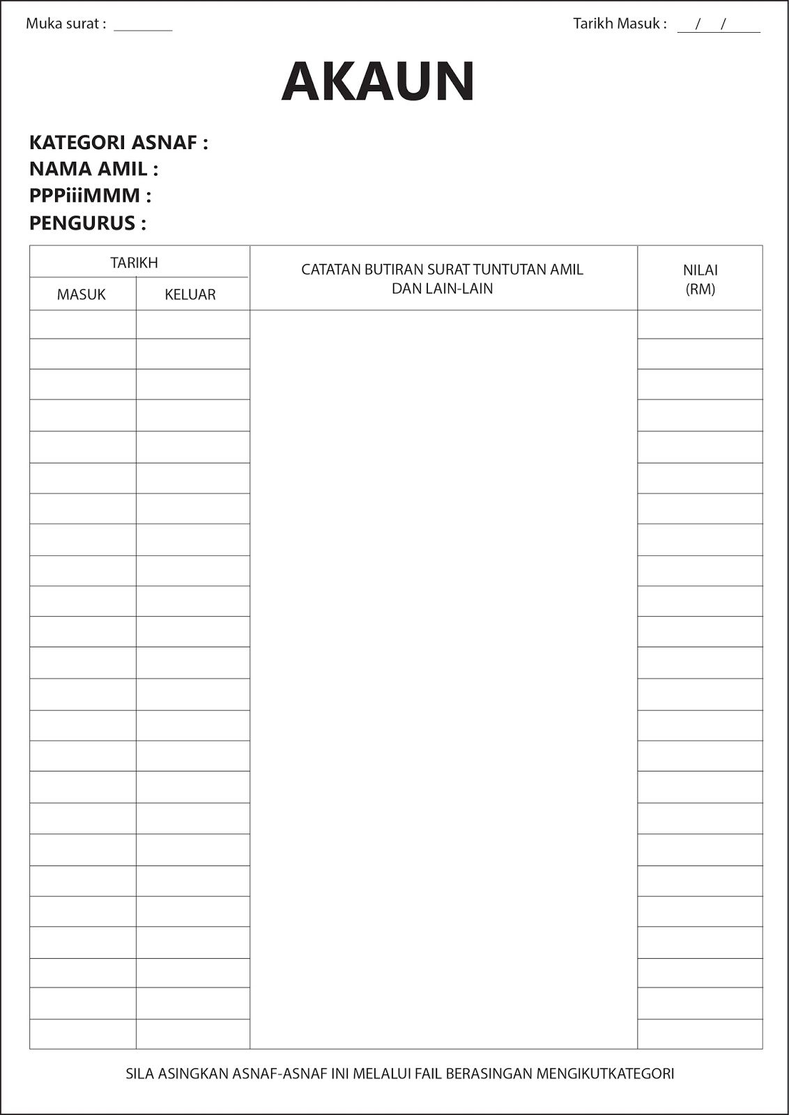 Media Intelek Maqib ( MiM ): FORMAT PERAKAUNAN PENGURUS