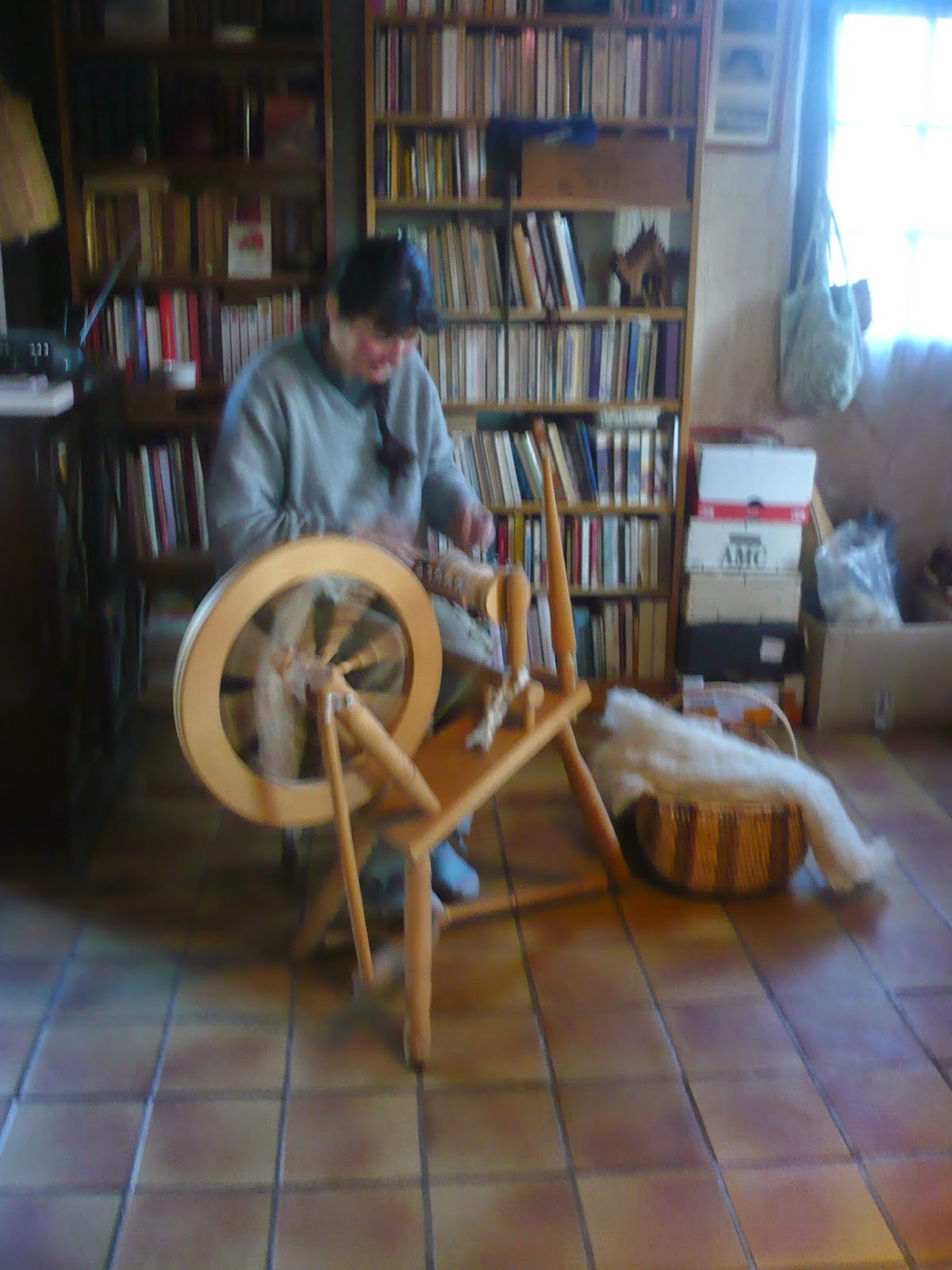 Là où le vent nous mène ...: filage de la laine ...