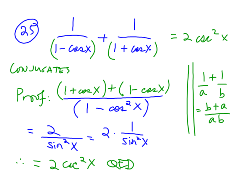 Mr. J.'s Math Classes: M4 Pythagorean Identities Proofs Part2