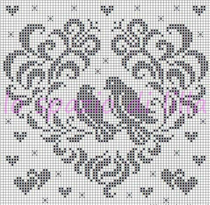 lo spazio di lilla: Animaletti a filet, schemi 1 / Pets on filet ...