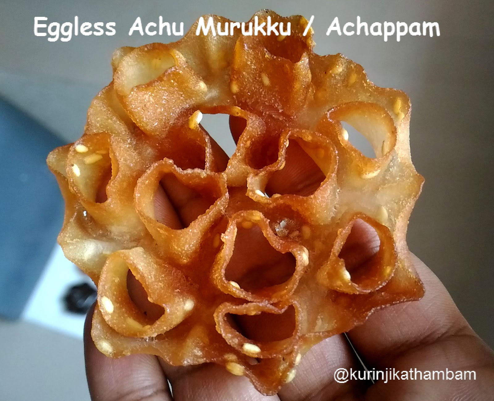 Eggless Achu Murukku / Achappam / Rose Cookies (No Maida, Without ...