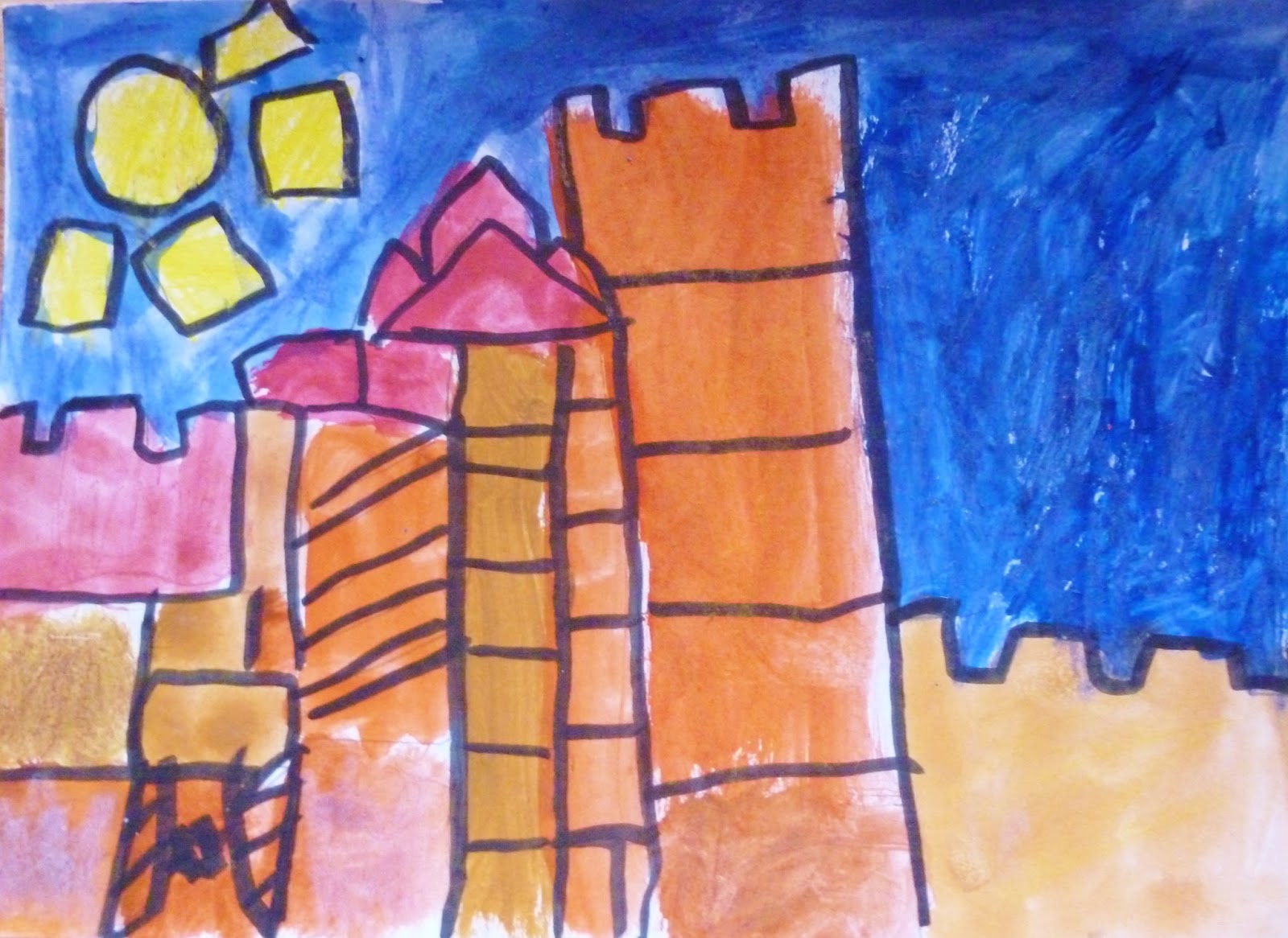 NorthEastArts: Paul Klee,Castle and Sun- Primary Art