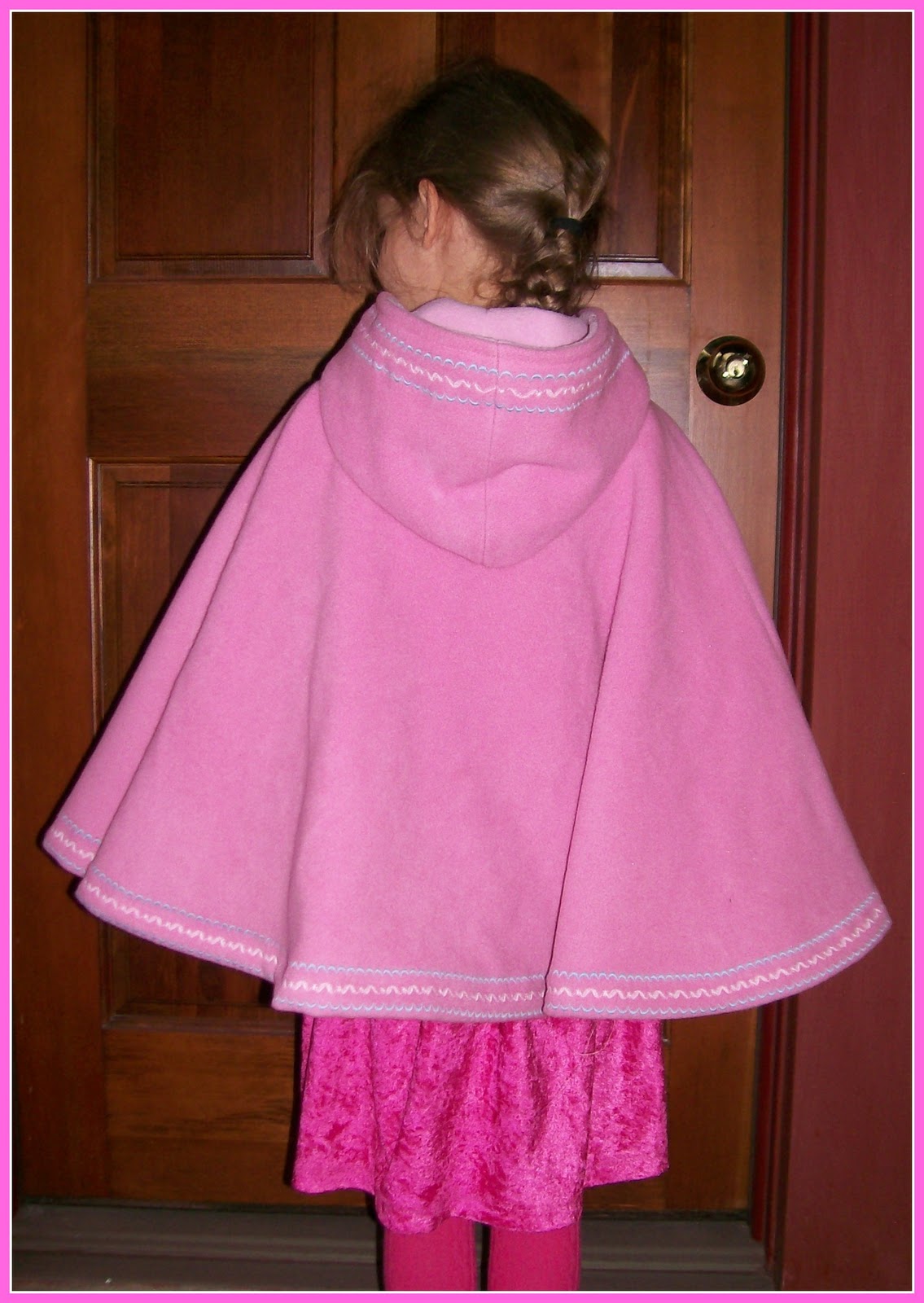 Thimbles, Threads, and Needles: The Girls' Cape -- Finished!