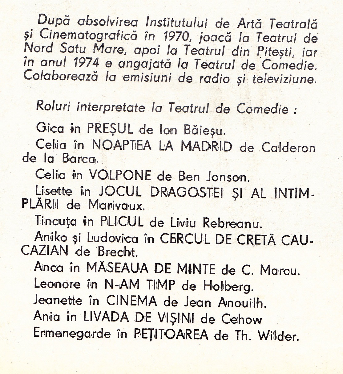 Imi pasa: Să ne cunoaștem actorii