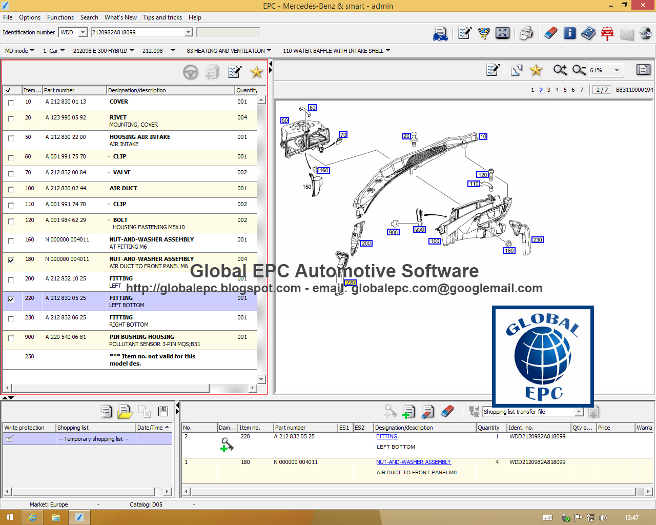 GLOBAL EPC AUTOMOTIVE SOFTWARE: MERCEDES BENZ SMART EWAnet EPC 09.2018 ...