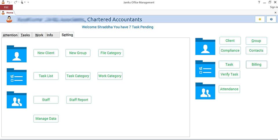 Screenshots - Jamku - CA Office Management Software