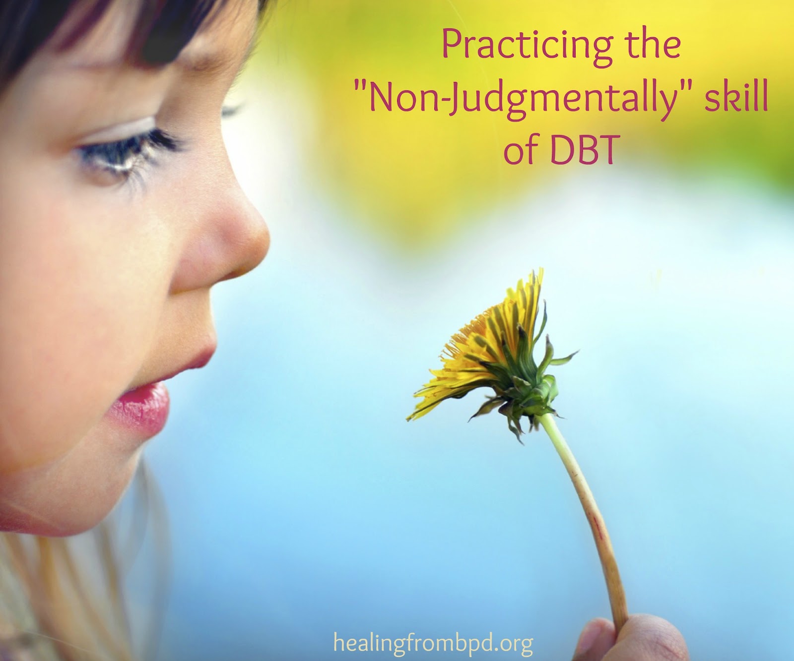 DBT | Practicing the "Non-Judgmentally" Emotion Regulation Skill ...