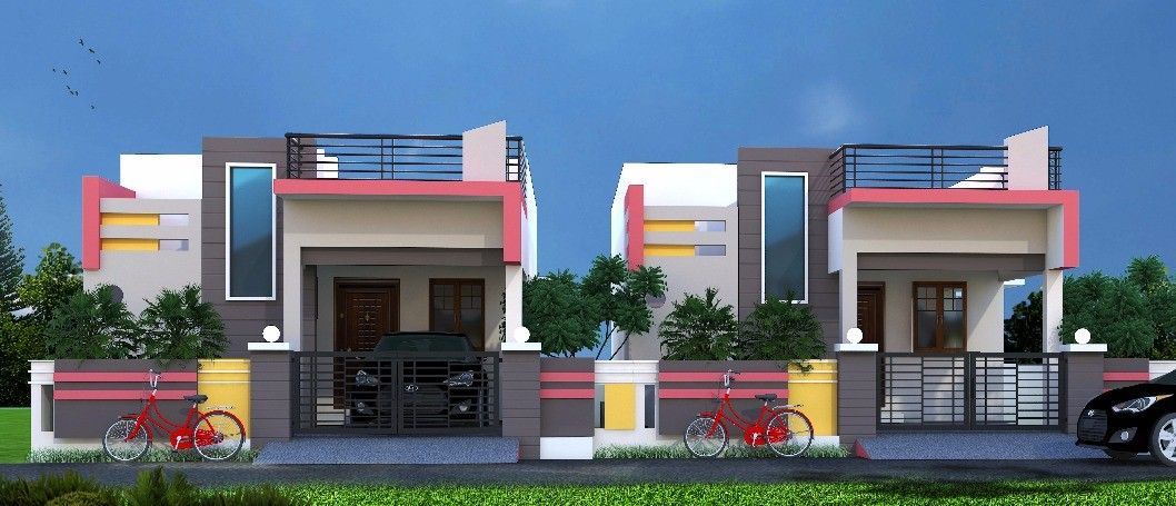 Archplanest: Online House Design Consultants: Row House Elevation Designs