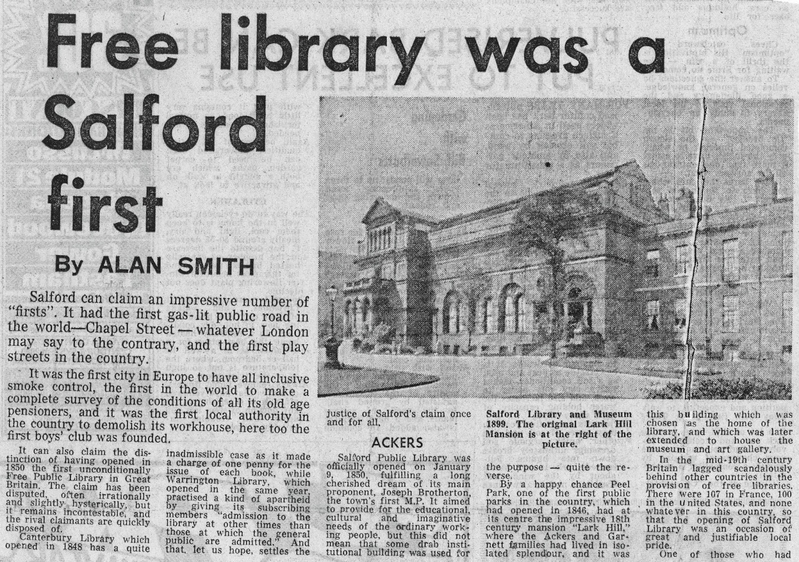 Salford History: Salford Library