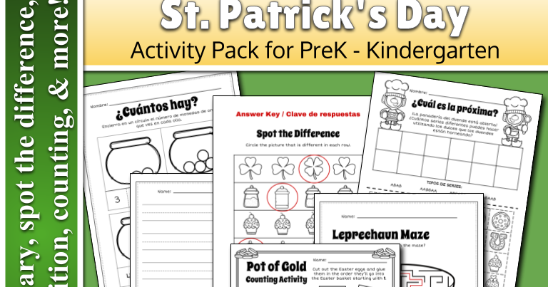 Mommy Maestra: Bilingual Printables for St. Patrick's Day