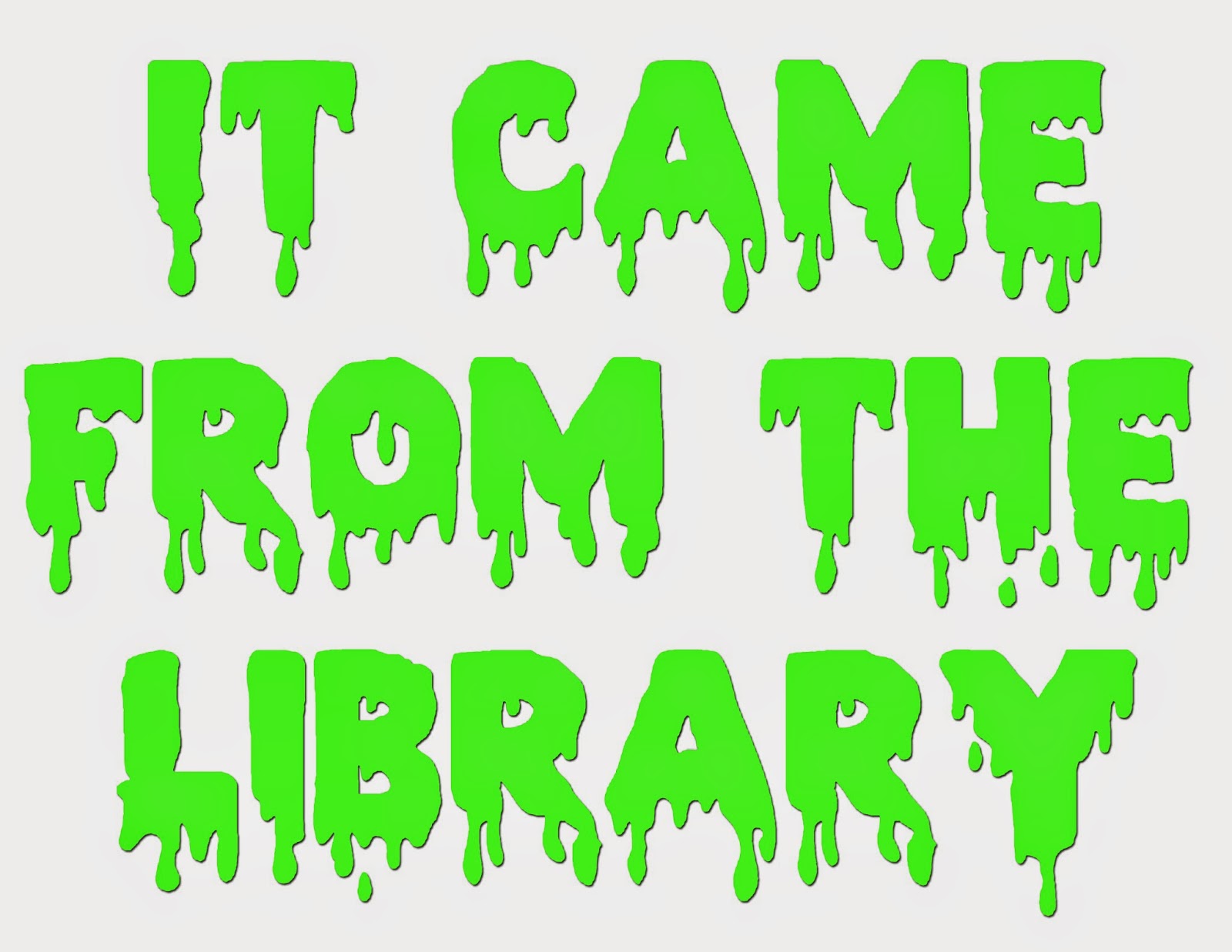 Librarian on Display: October: Halloween Slime Display