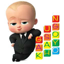 Sticker Status Lucu Gambar Bos Kecil PNG