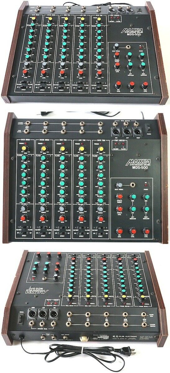 MATRIXSYNTH: Rare MAXIM MDS-500 5ch Analog Drum Synthesizer