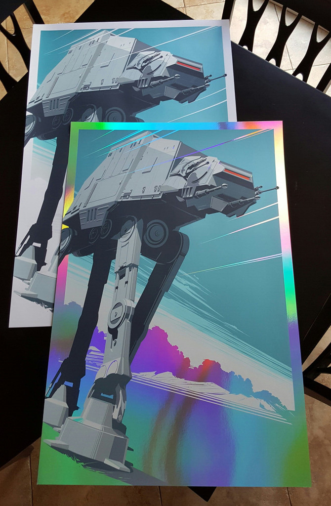 INSIDE THE ROCK POSTER FRAME BLOG: Craig Drake AT-AT Prints From Hero ...