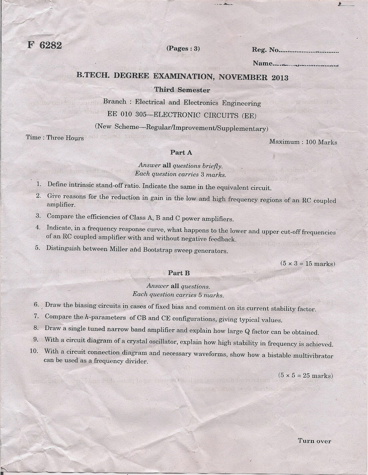 M.G University Question Papers B.Tech: M.G University EEE Electrical ...