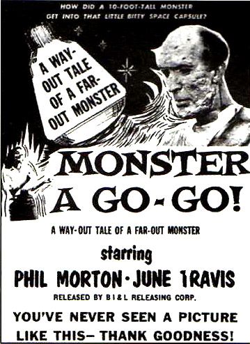 Book Junkie: "Monster A-Go Go" released 1965