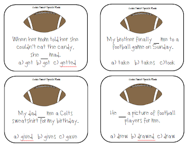 Football Game Day Grammar