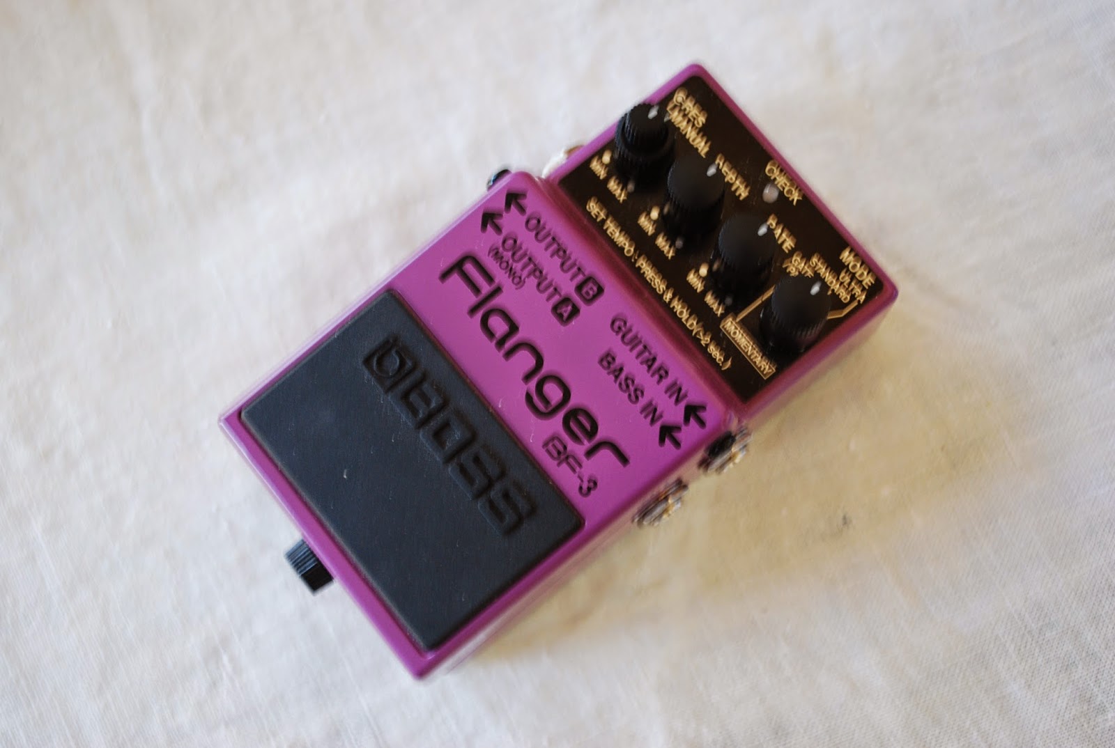 Rex and the Bass: BOSS BF-3 Flanger Effect Pedal Review