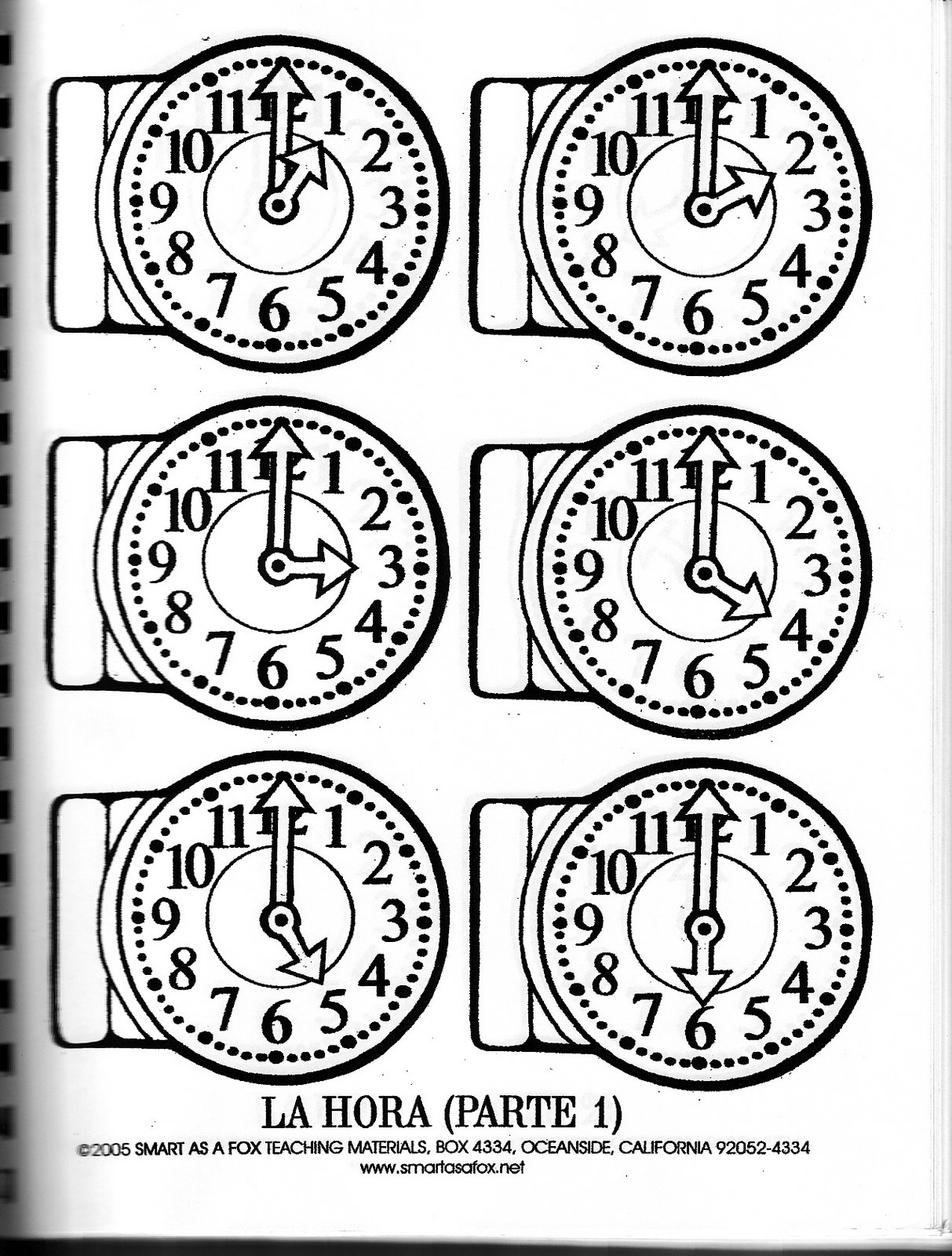 RECURSOS y ACTIVIDADES para Educación Infantil: Las HORAS en punto