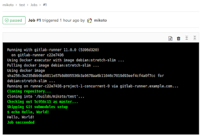 Docker Compose で GitLab + GitLab Runner の環境を整える - mikoto2000 の日記