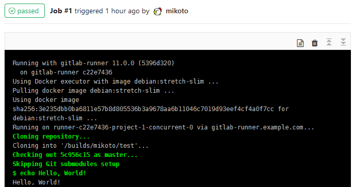Docker Compose で Gitlab Gitlab Runner の環境を整える Mikoto2000 の日記