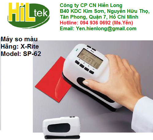 Máy so màu X-Rite SP62 - THIẾT BỊ NGÀNH SƠN, MỰC IN, DỆT NHUỘM, VẢI...