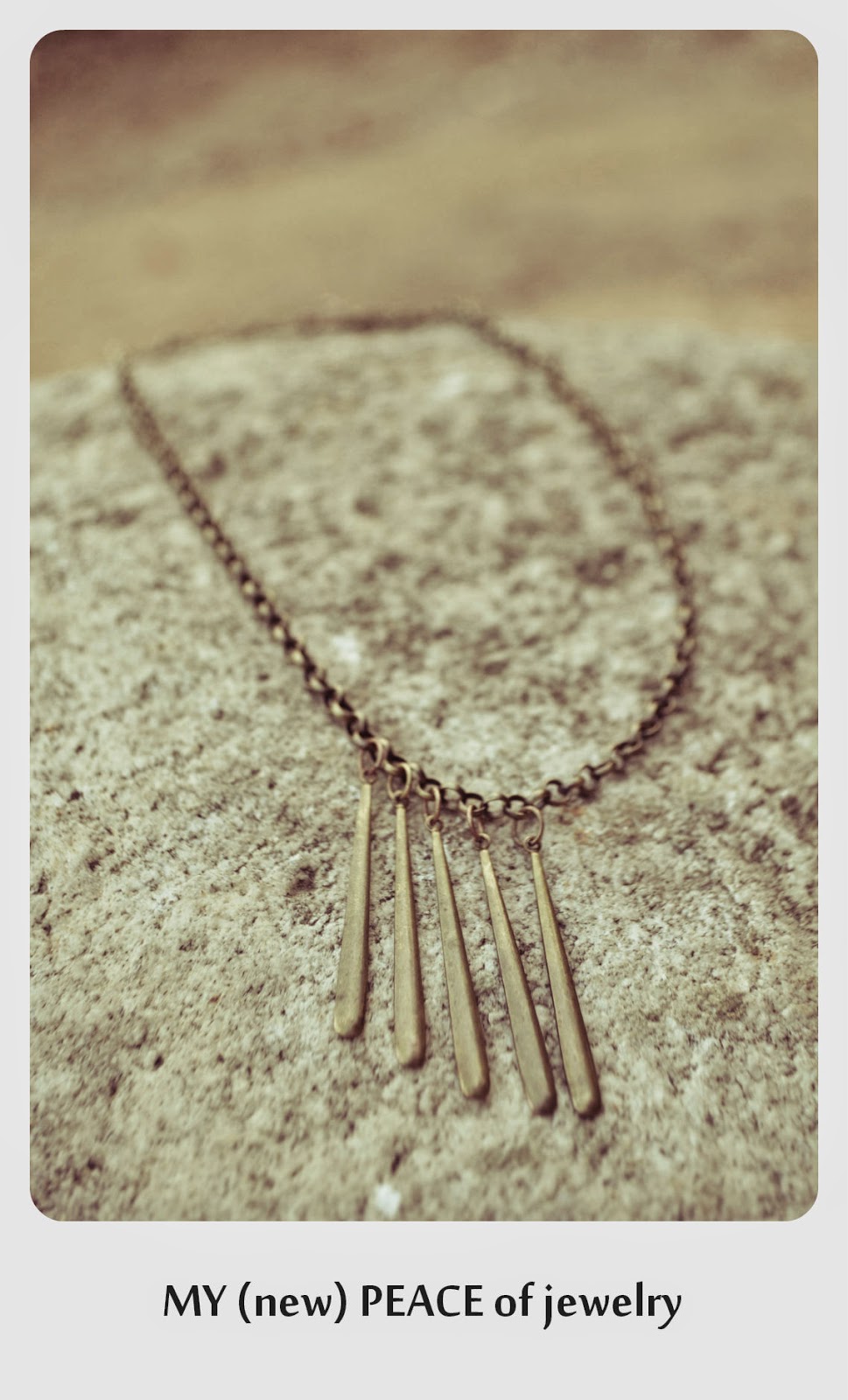 MY (new) PEACE of jewelry - paddle charm necklace