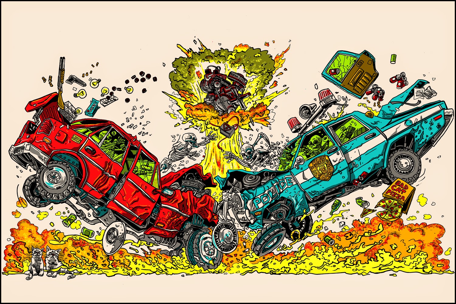 INSIDE THE ROCK POSTER FRAME BLOG: Tim Doyle Skrillex Tour-Posters ...