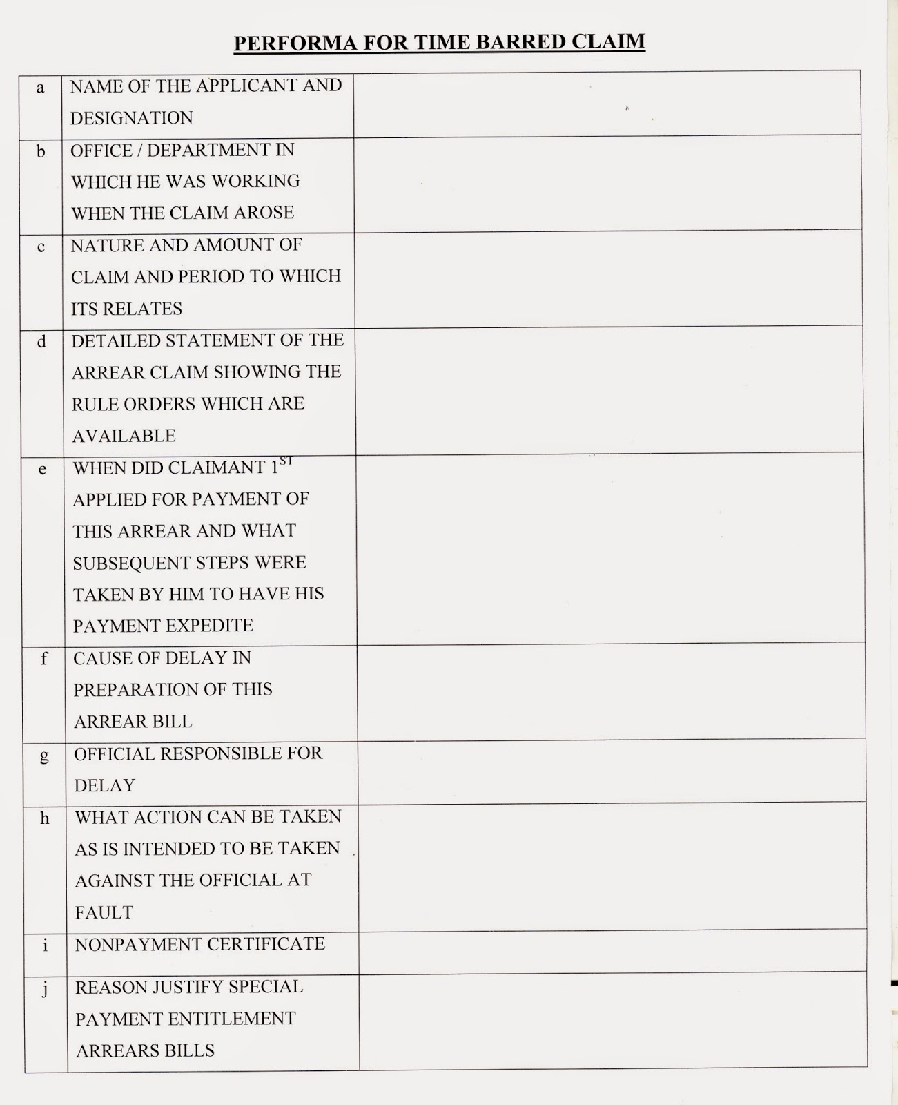 WAPDA RULES (Un-Official): How to Apply for Time Barred Claim