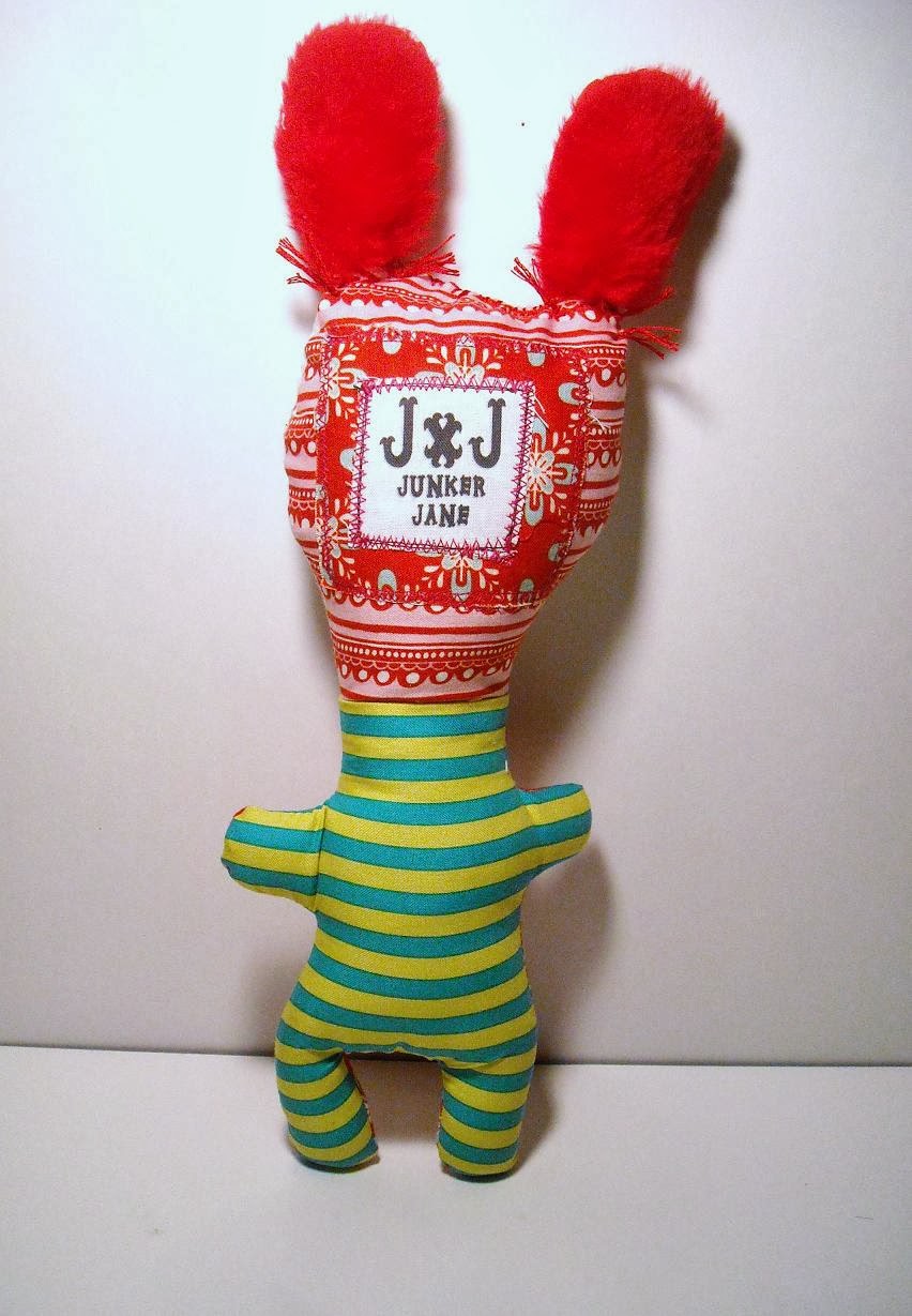 Junker Jane Monster Art Dolls: Monster Bunny Fez