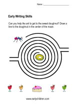 Free Nursery Worksheets: Writing Readiness Worksheets