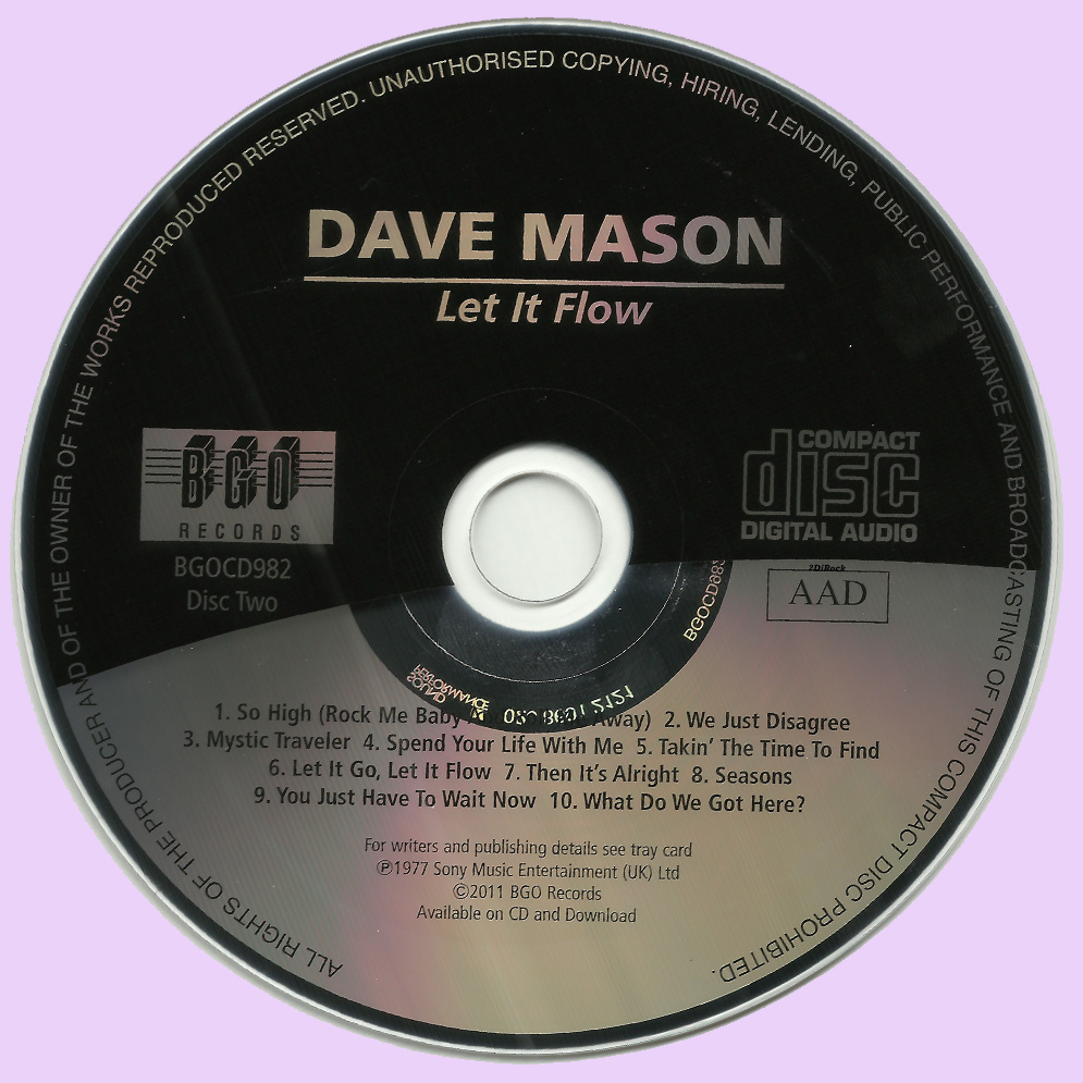 Dave Mason - Certified Live / Let It Flow (1976-77 uk, splendid classic ...