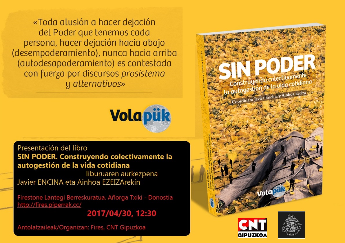 Desempoderamiento: Audio del taller/presentación/debate del libro SIN ...