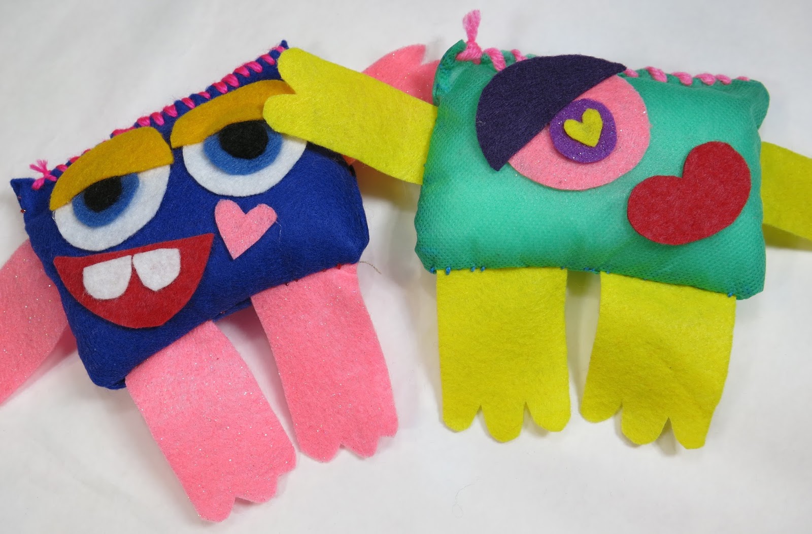 Cassie Stephens: In the Art Room: Stitched Monsters!