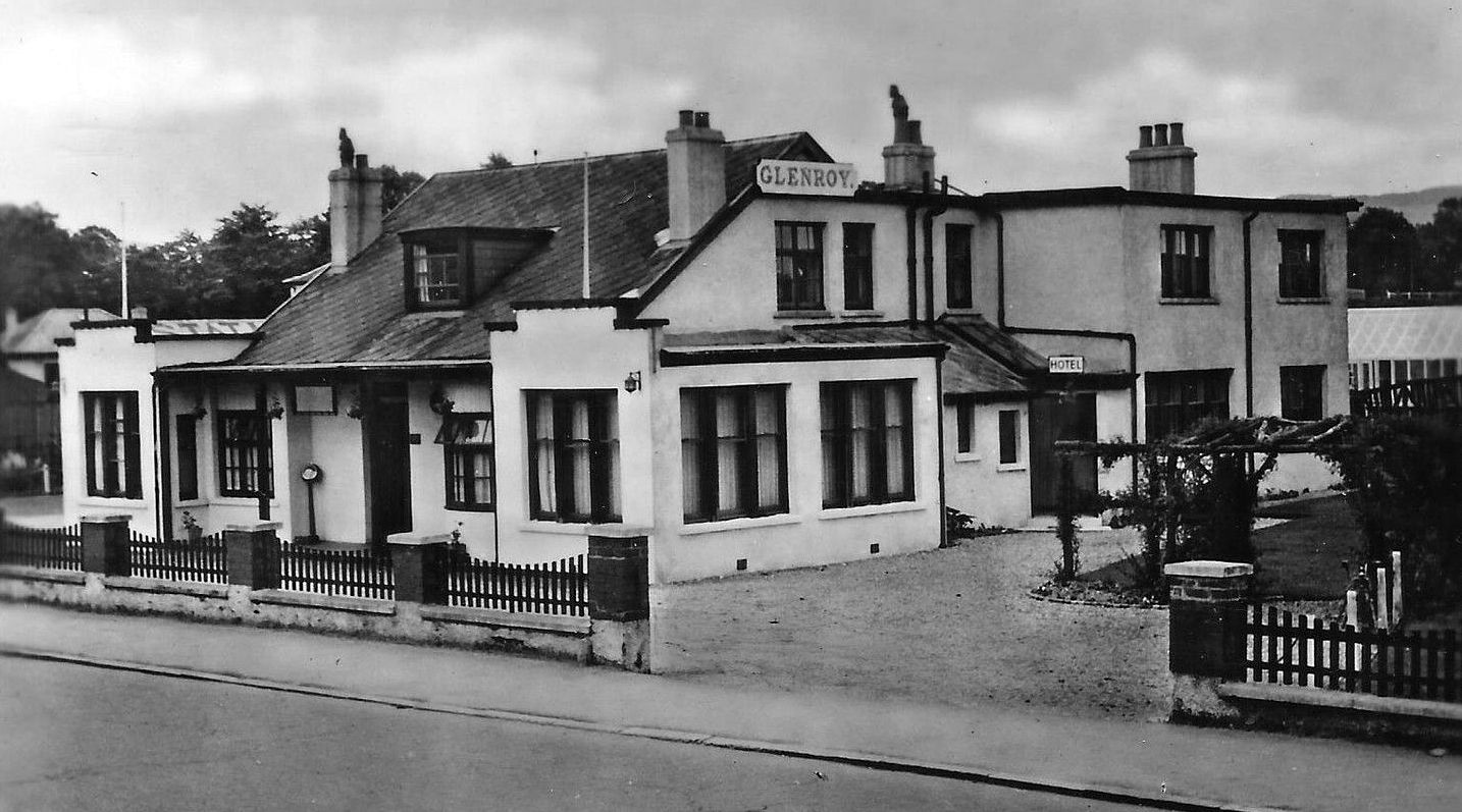 Tour Scotland: Old Photograph Glenroy Hotel Balloch Scotland
