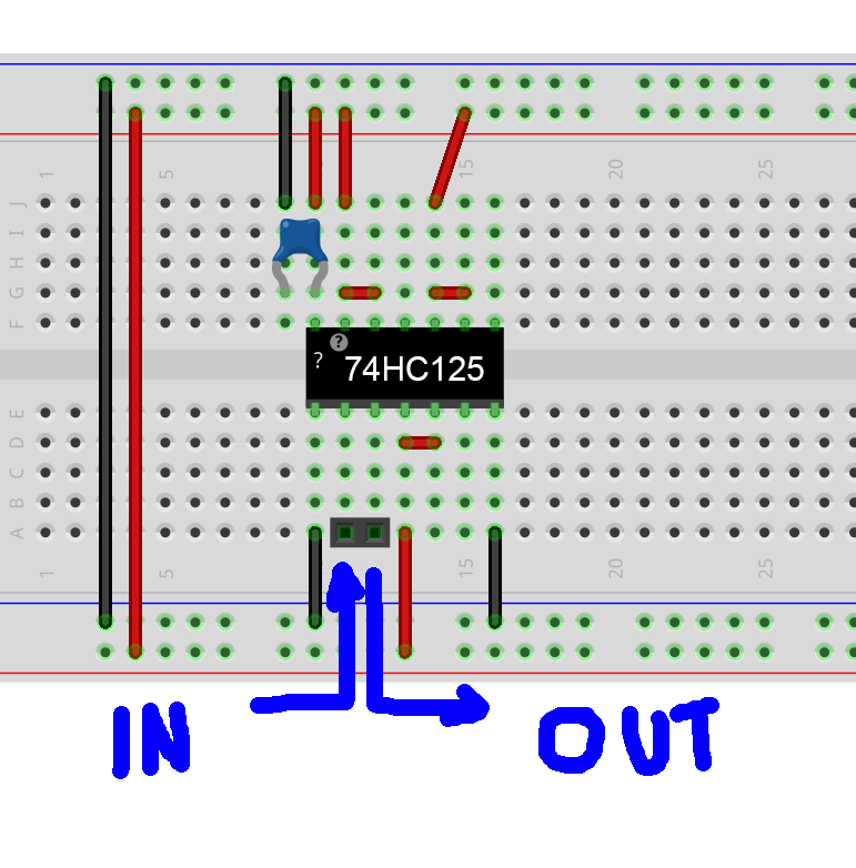音源とオーディオの電子工作（予定）: ロジックICでクロックノイズを低減する