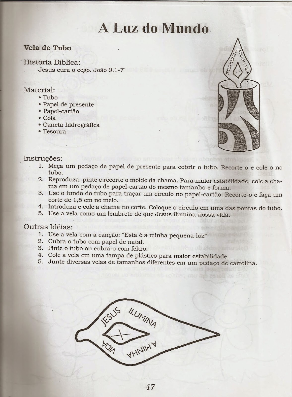 Ministerio Infantil com tia Raquel: A luz do mundo