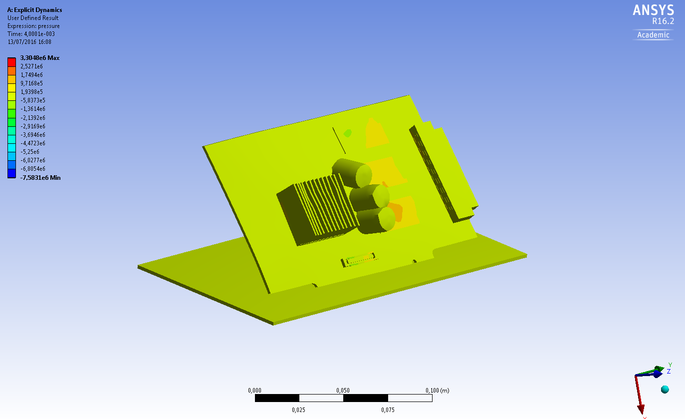 PROJETOS MECÂNICOS: ANSYS - DYNAMIC EXPLICIT - PCB DROP TEST