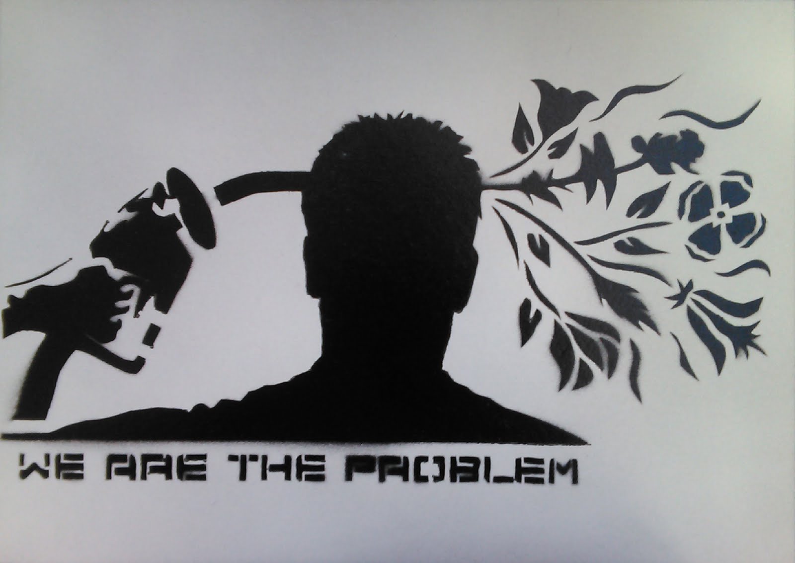 DANARGO ILLUSTRATOR: Stencil, We are the problem- Spray