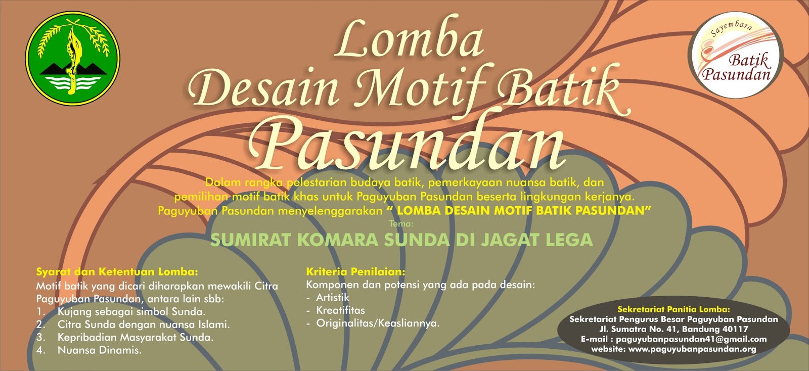 LOMBA DESAIN BATIK PASUNDAN TAHUN 2017 INFO EDUKASI DAN LOMBA INFO ...