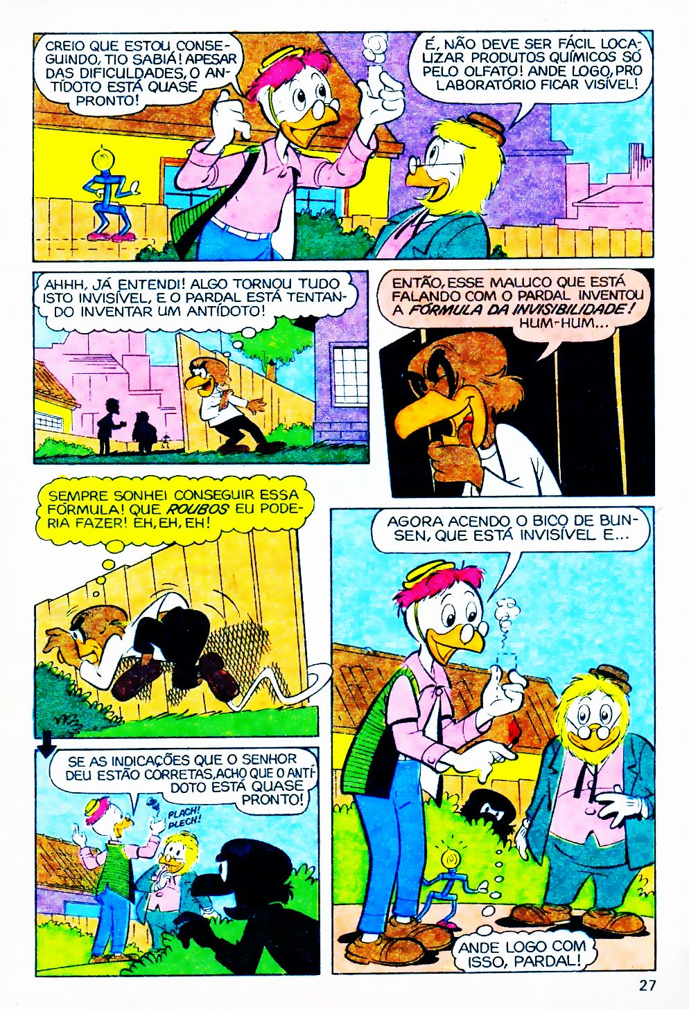 A GALERIA DOS QUADRINHOS: Professor Pardal