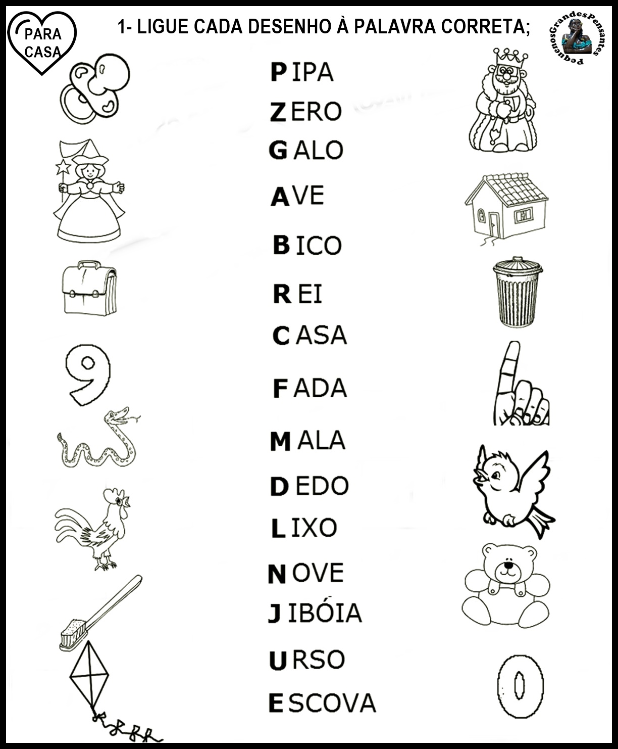 JORNAL PONTO COM: Atividades Para Casa Educação Infantil