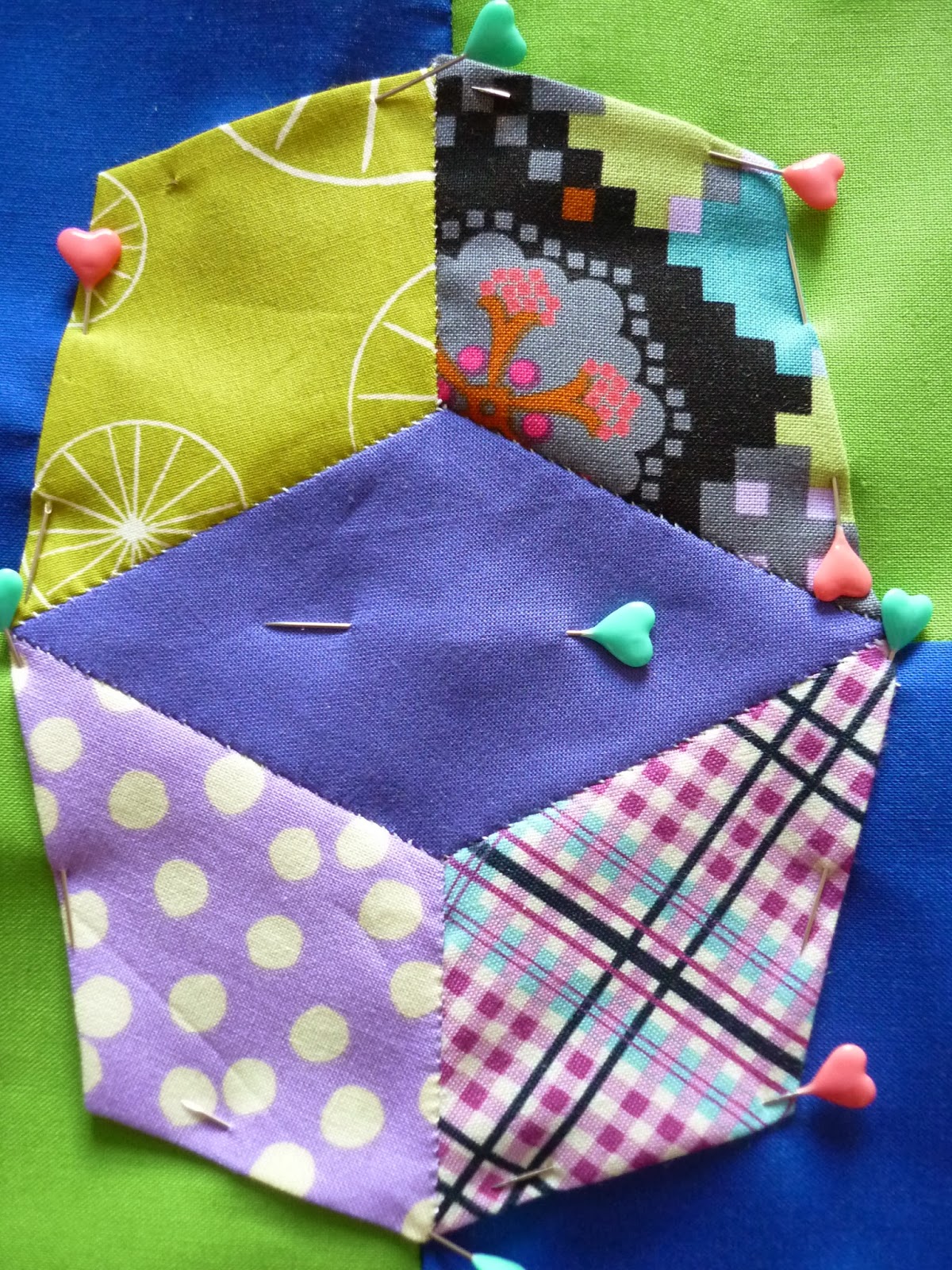 Nellie's Niceties: Diamonds, kites and stars - Free EPP pattern and ...