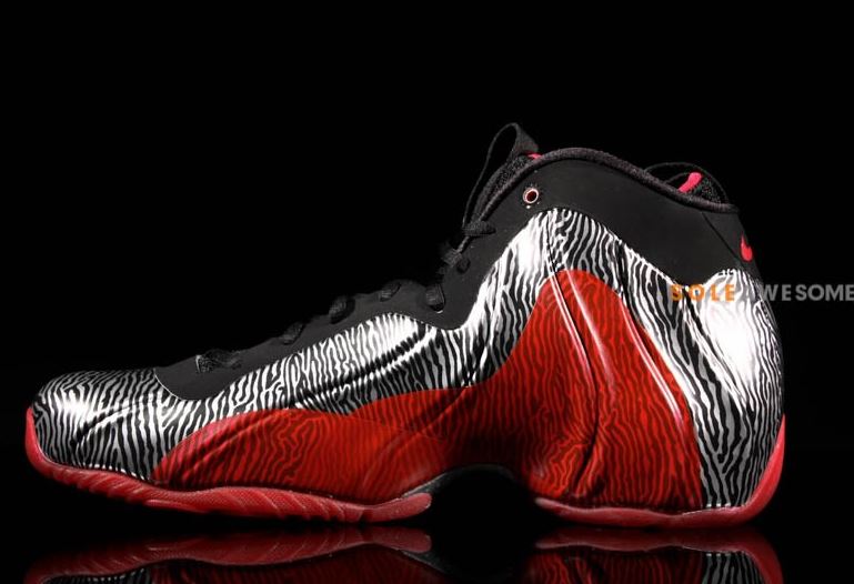 THE SNEAKER ADDICT: Nike Flightposite No Zip Crimson Zebra Sample ...