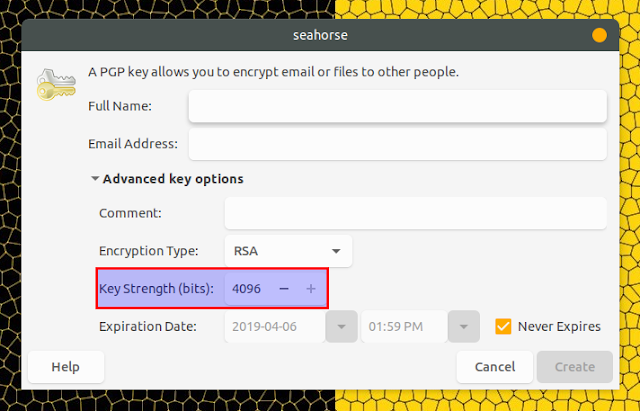 How To Make A Pgp Key On Linux Using A Gui And Publish It Linux Uprising Blog