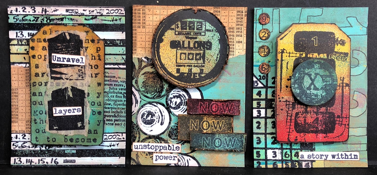Treasured Moments of Inspiration: ATC Trio for That's Crafty