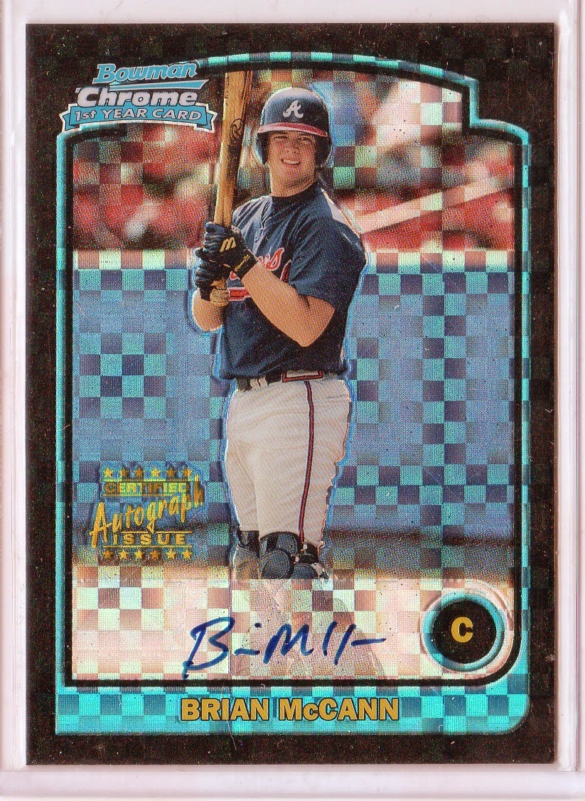 cardboard sails: Recent Pickups: 2003 Bowman Chrome Brian McCann X ...