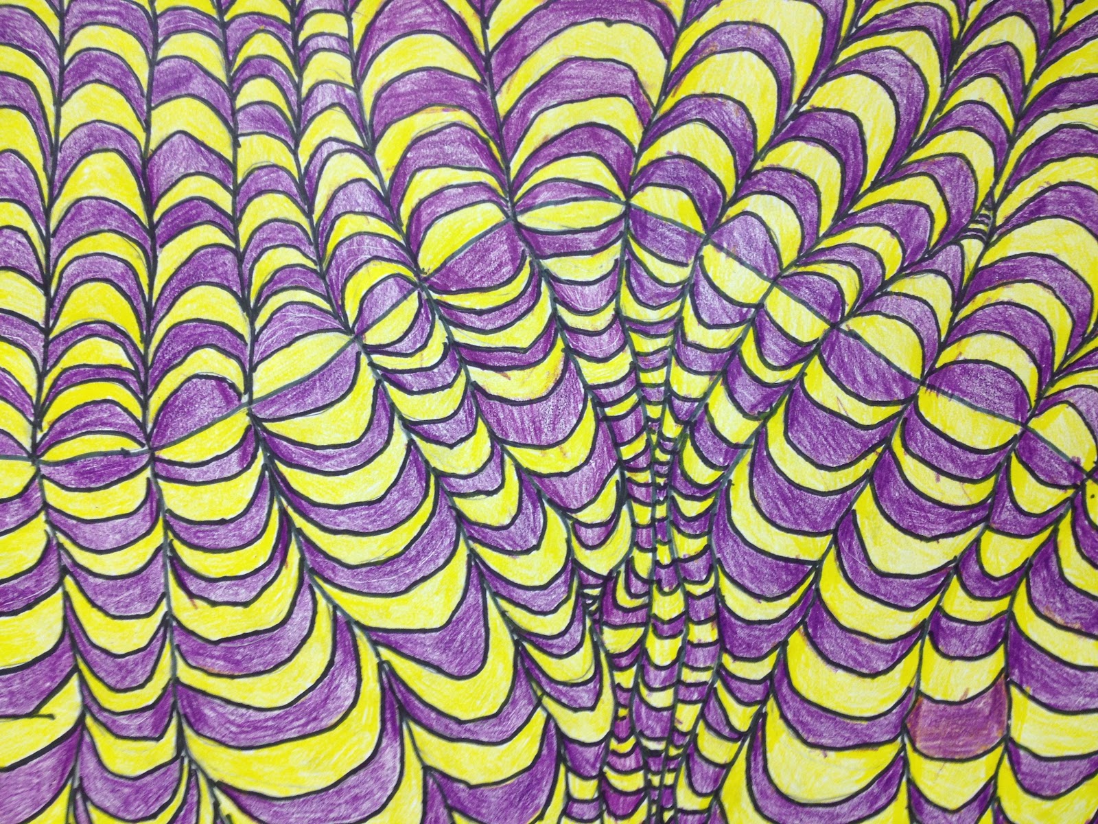 ART with Mrs. Garrett!: Op Art Drawing display