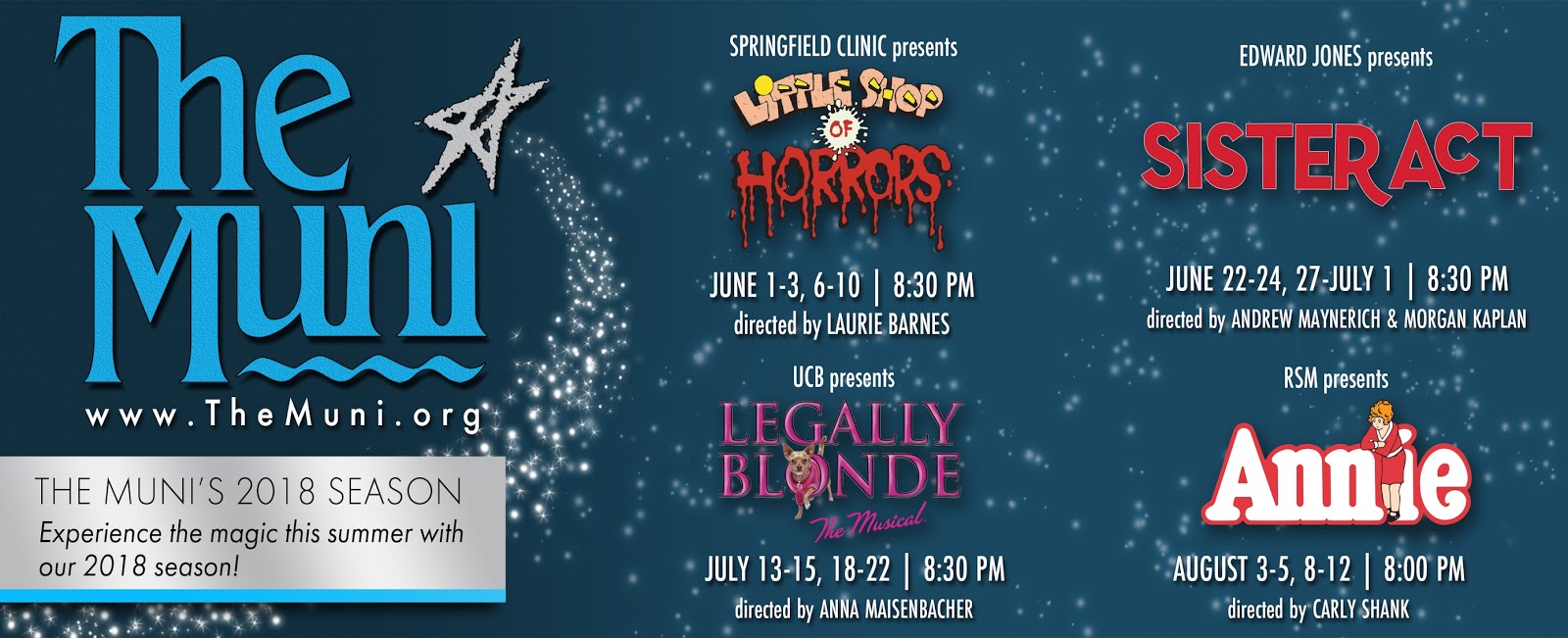 The Muni News: The Springfield Municipal Opera Announces 2018 Show Season