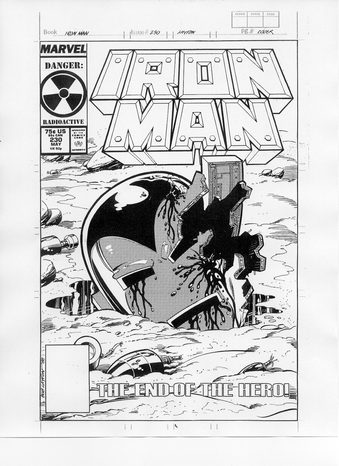 Marvel Comics of the 1980s: 1988 - Anatomy of a cover - Iron Man #230